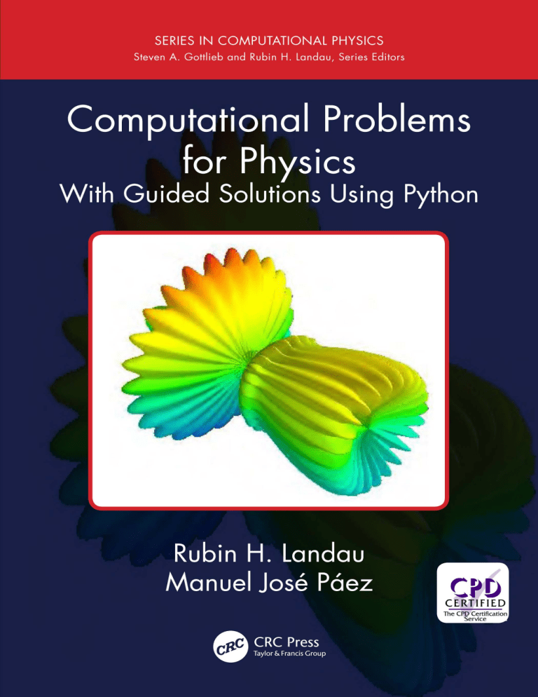 Computational Problems for Physics with Python Solutions