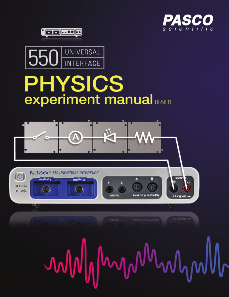 550 Universal Physics System Experiment Manual