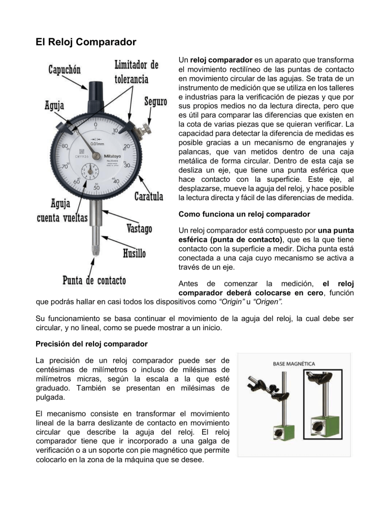 El Reloj Comparador: Guía Completa de Uso y Lectura